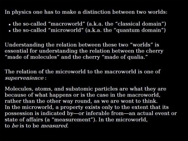 The Transparent Brain presentation [Ulrich Mohrhoff] | PPT