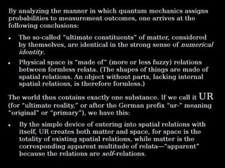 The Transparent Brain presentation [Ulrich Mohrhoff] | PPT