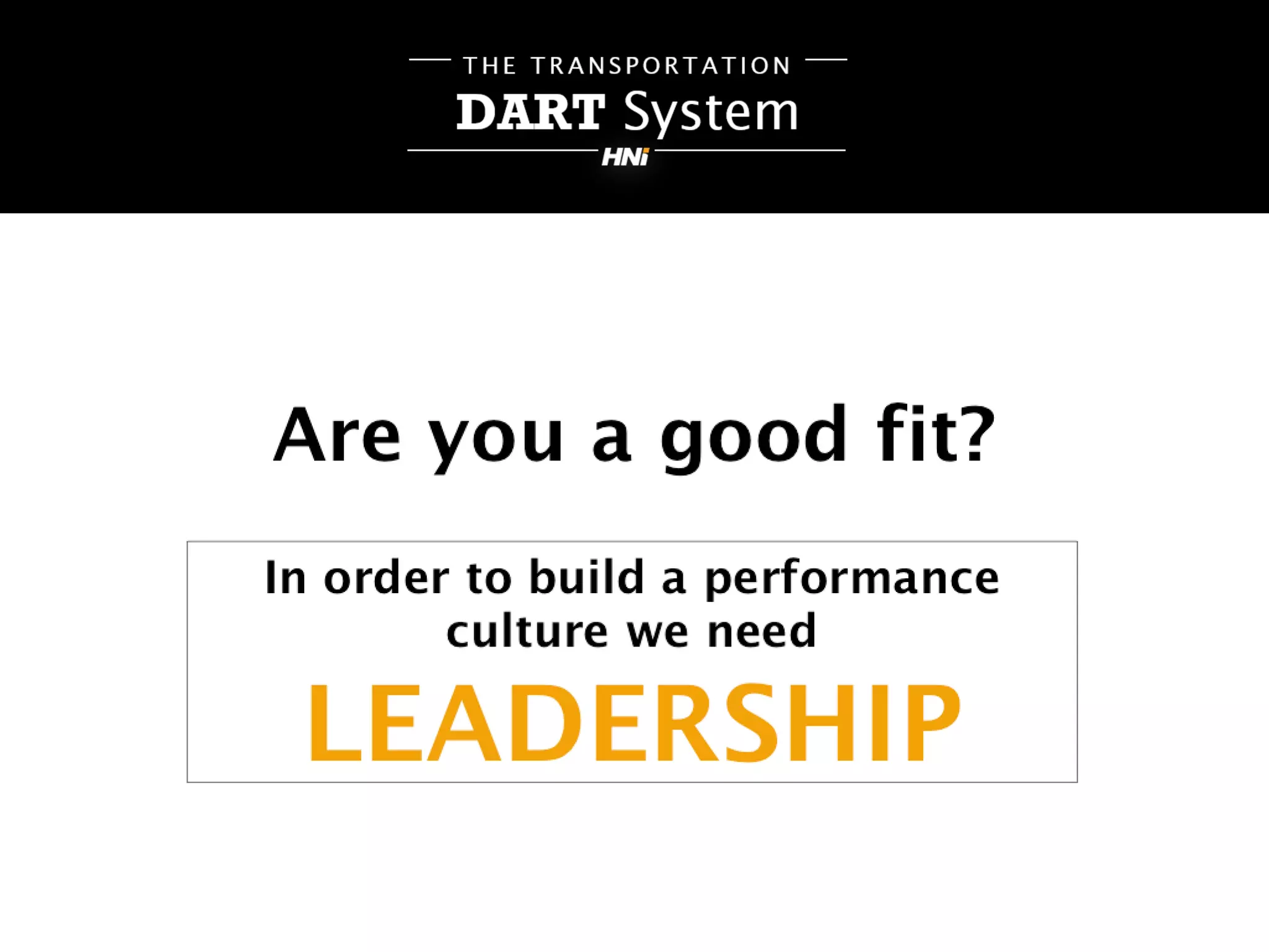 The transportation dart system self assessment | PDF