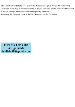 The Transtheoretical Model (TTM) and The Precaution Adoption Proce.pdf