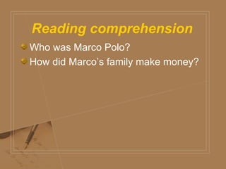 The Travels Of Marco Polo | PPT