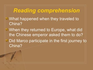 The Travels Of Marco Polo | PPT
