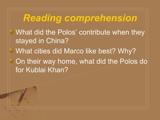 The Travels Of Marco Polo | PPT