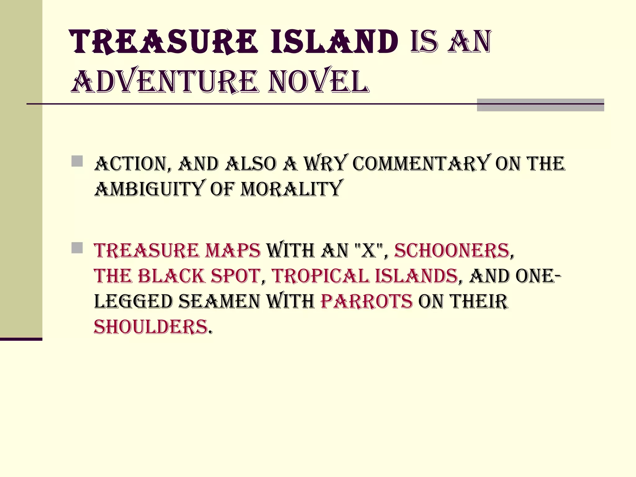 The treasure island | PPT