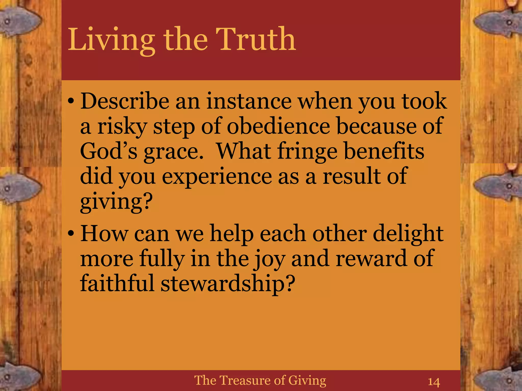 The Treasure Principle - Session 1 | PPTX