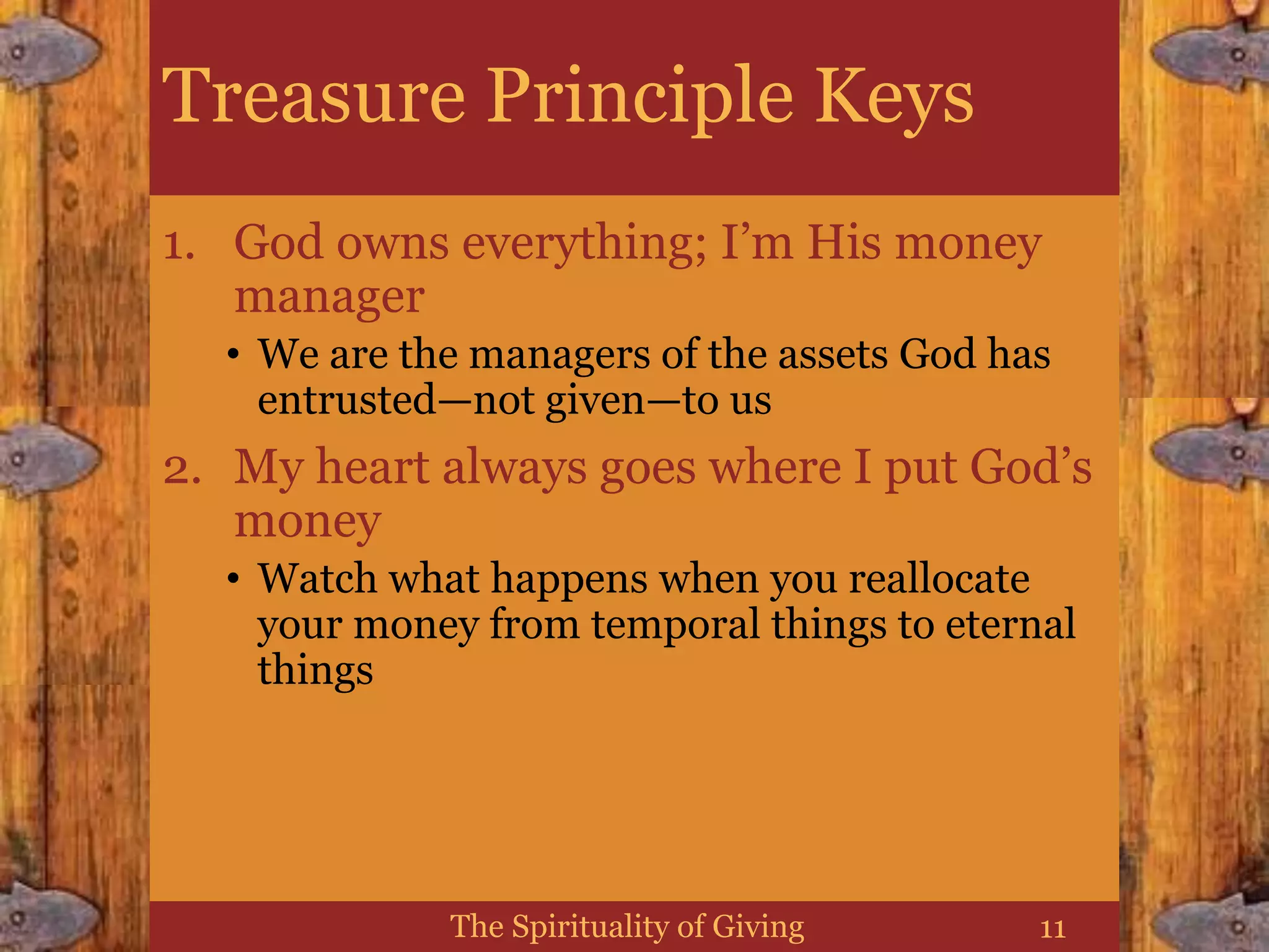 The Treasure Principle - Session 2 | PPT