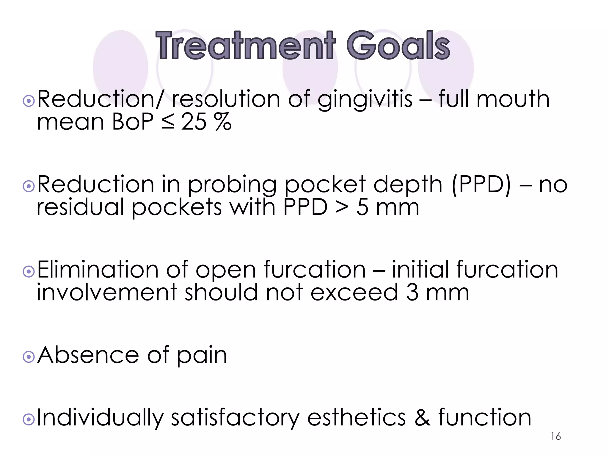 Perio - The treatment plan | PPTX