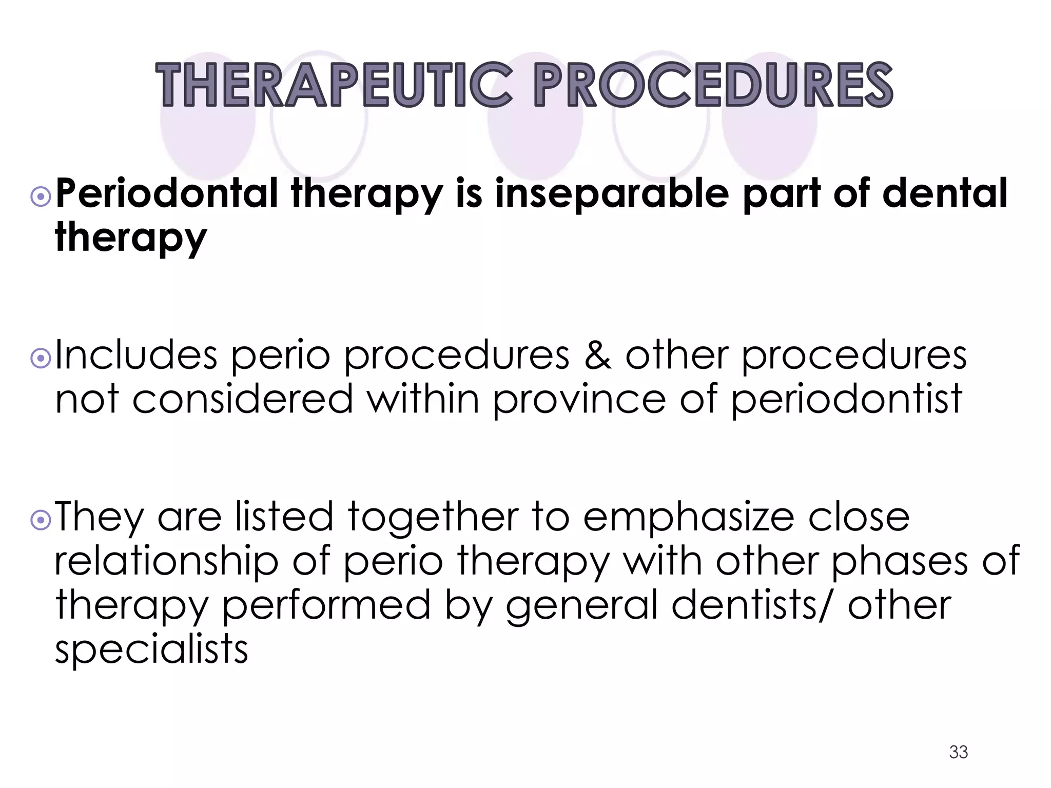 Perio - The treatment plan | PPTX
