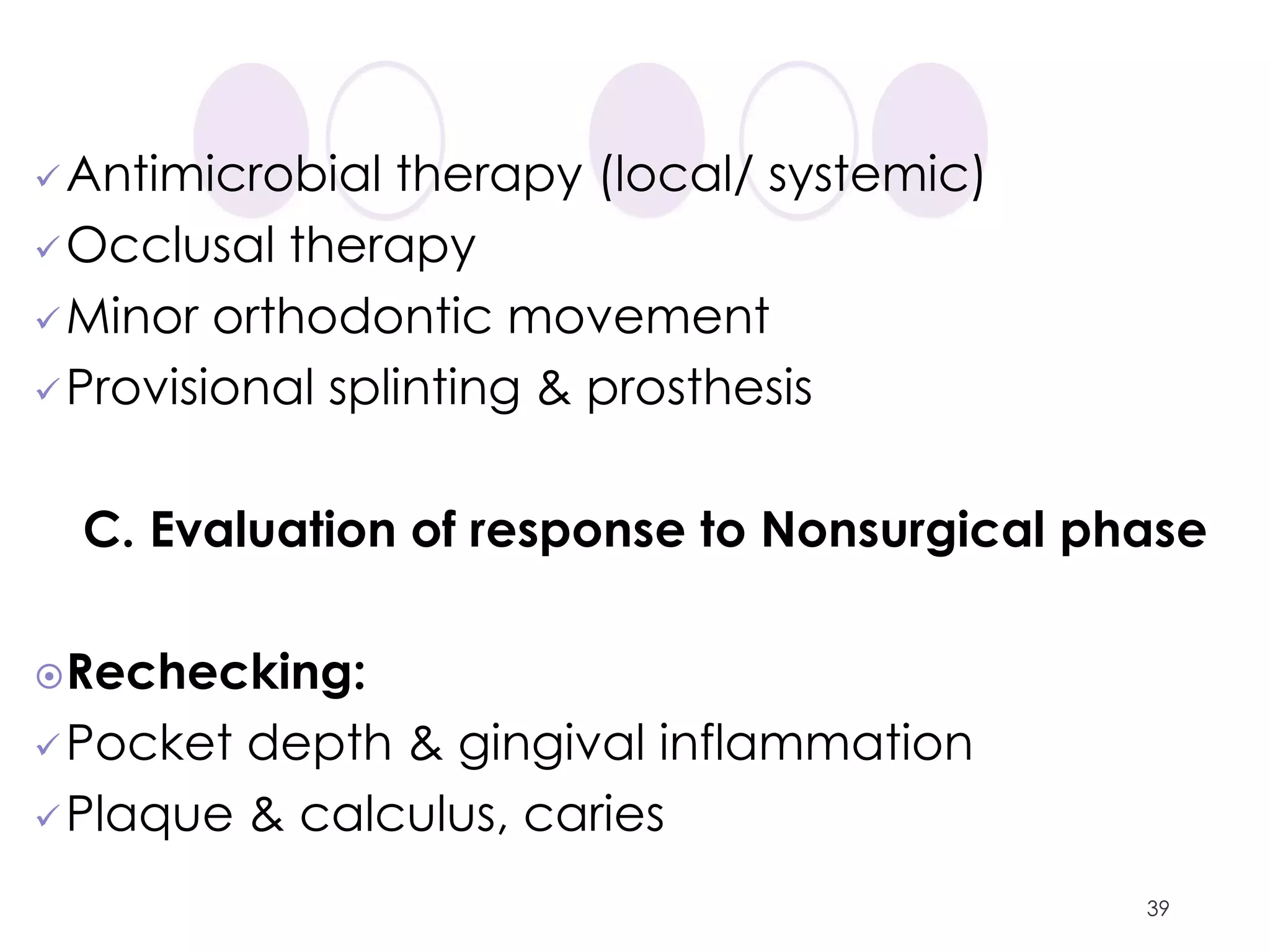 Perio - The treatment plan | PPTX