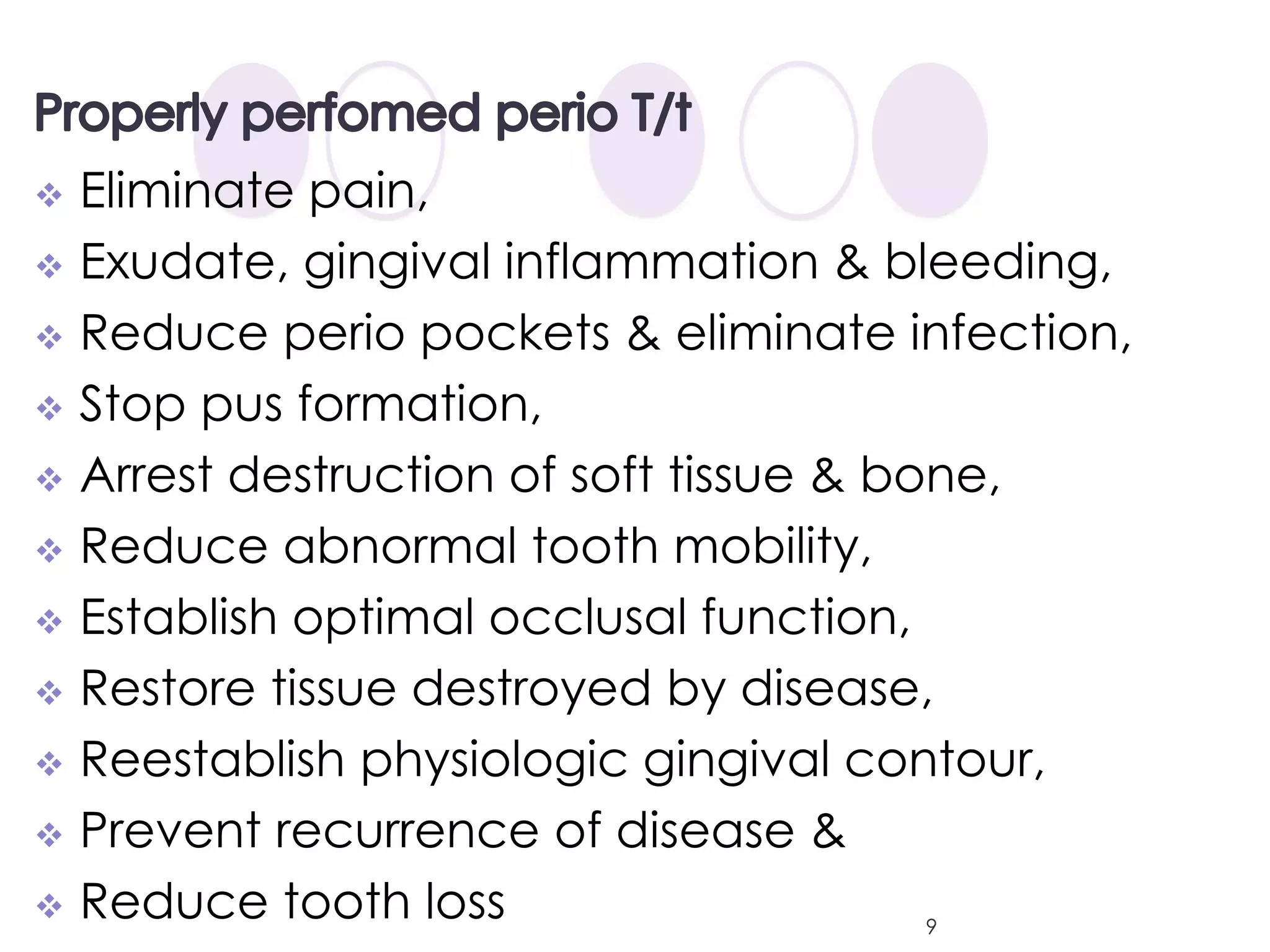 Perio - The treatment plan | PPTX