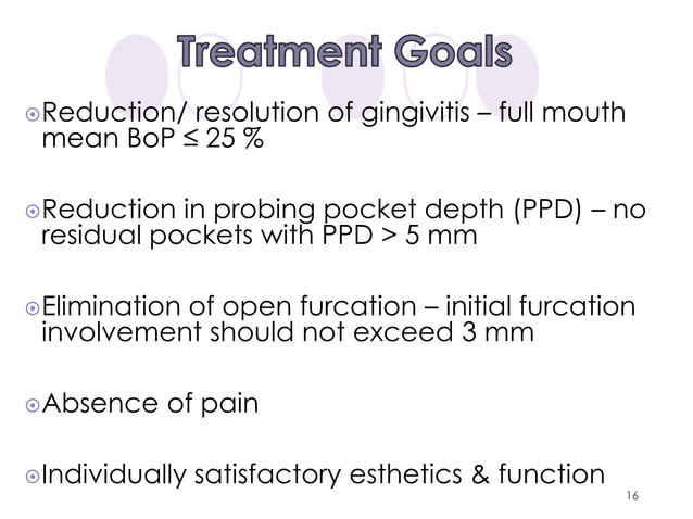 Perio - The treatment plan | PPTX