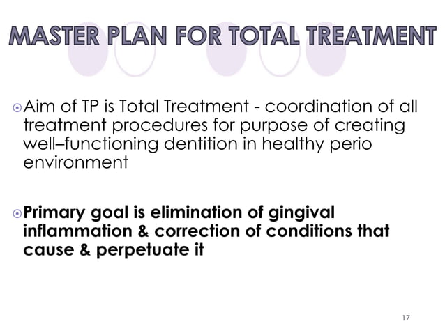 Perio - The treatment plan | PPTX