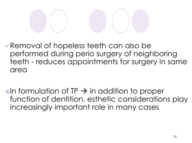 Perio - The treatment plan | PPTX