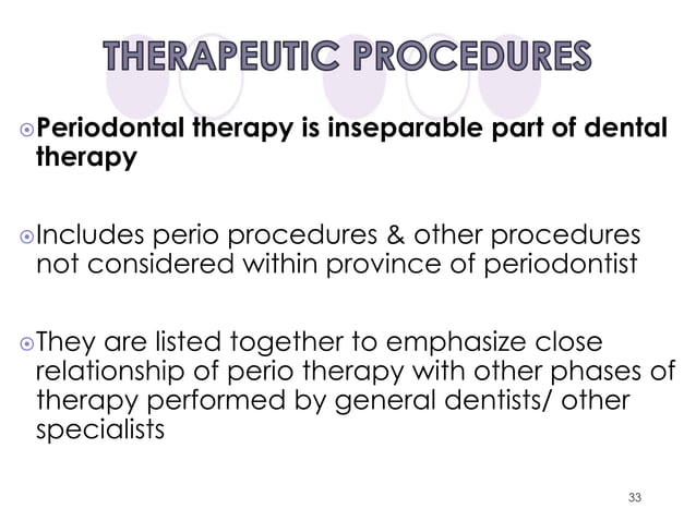 Perio - The treatment plan | PPTX