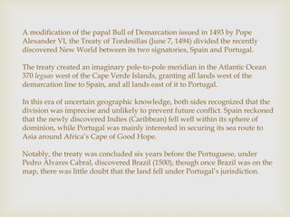 The Treaty of Tordesillas | PPTX