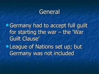 The Treaty Of Versailles | PPT