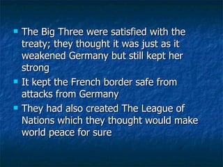 The Treaty Of Versailles | PPT