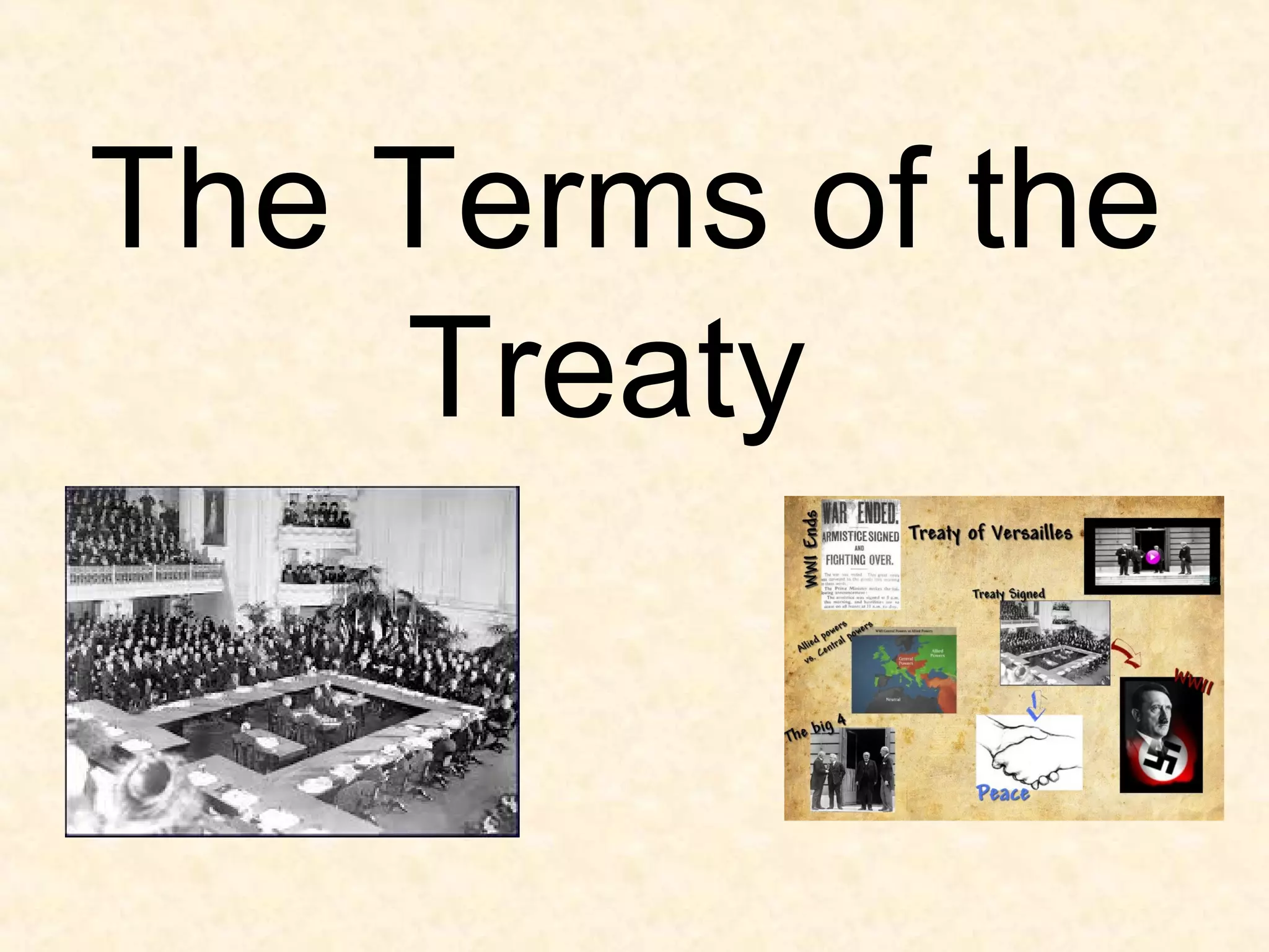 The treaty of versailles | PPT