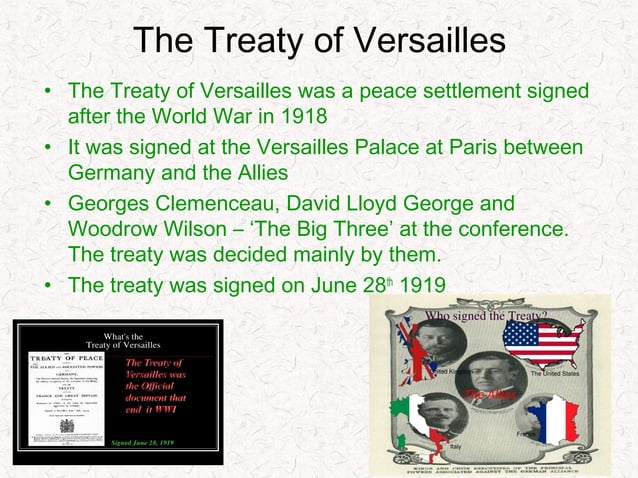 The treaty of versailles | PPT