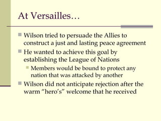 World History - The Treaty of Versailles | PPT