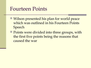 World History - The Treaty of Versailles | PPT