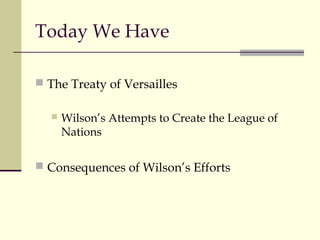 World History - The Treaty of Versailles | PPT