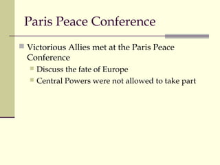 World History - The Treaty of Versailles | PPT
