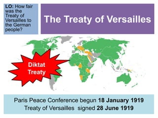 The Treaty of Versailles | PPTX