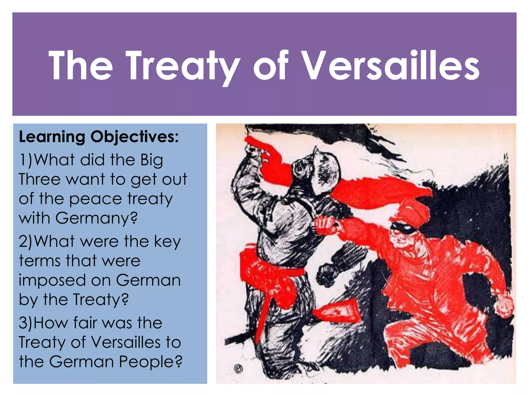 The Treaty of Versailles | PPTX