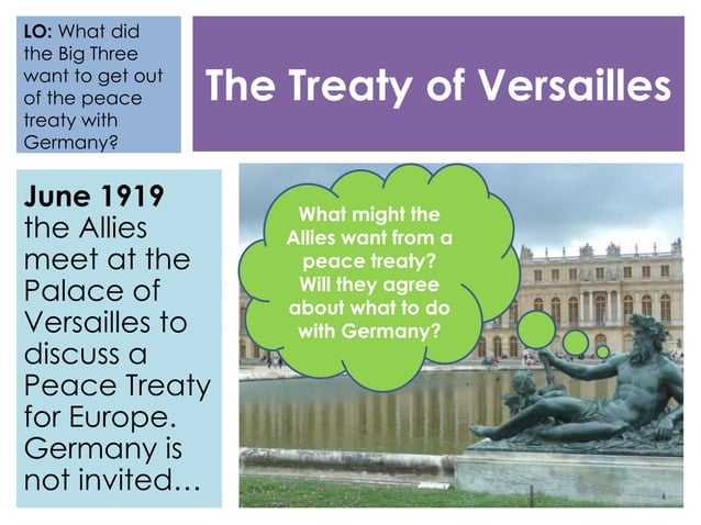 The Treaty of Versailles | PPTX | Death, Injury, or Military Conflict ...