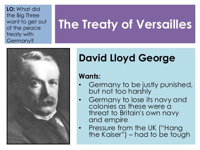The Treaty of Versailles