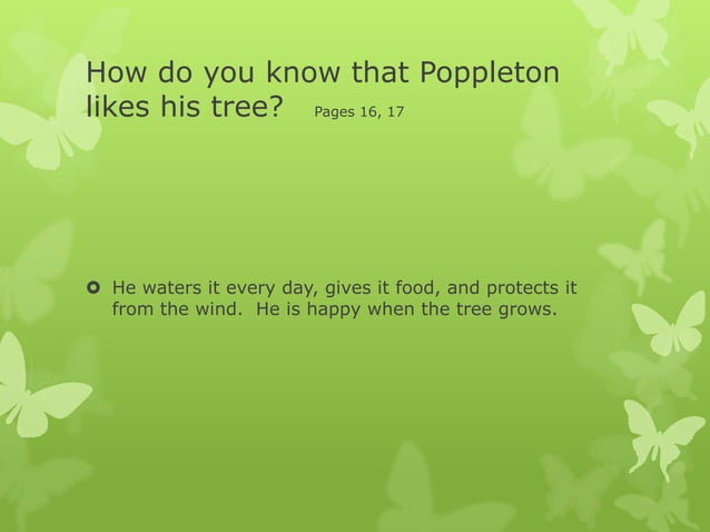 The tree from poppleton forever | PPT