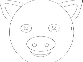 Three Little Pigs Mask Template
