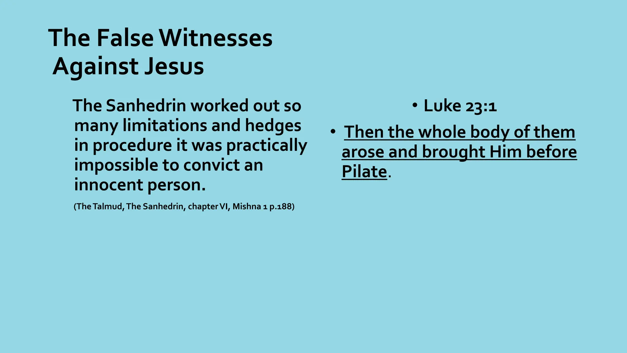 The Trial of Jesus Christ in the Gospels | PPTX