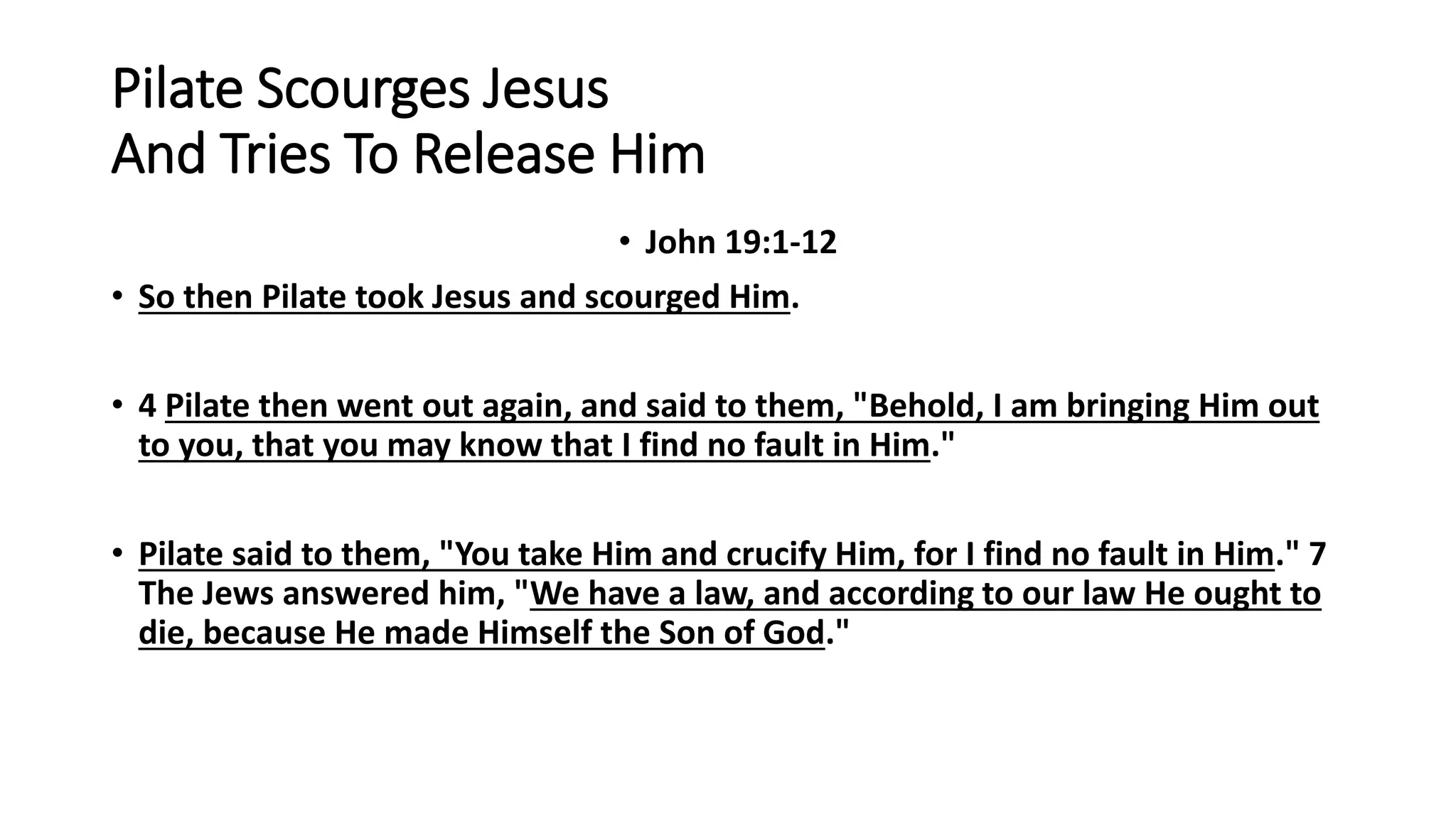 The Trial of Jesus Christ in the Gospels | PPTX | Christianity ...