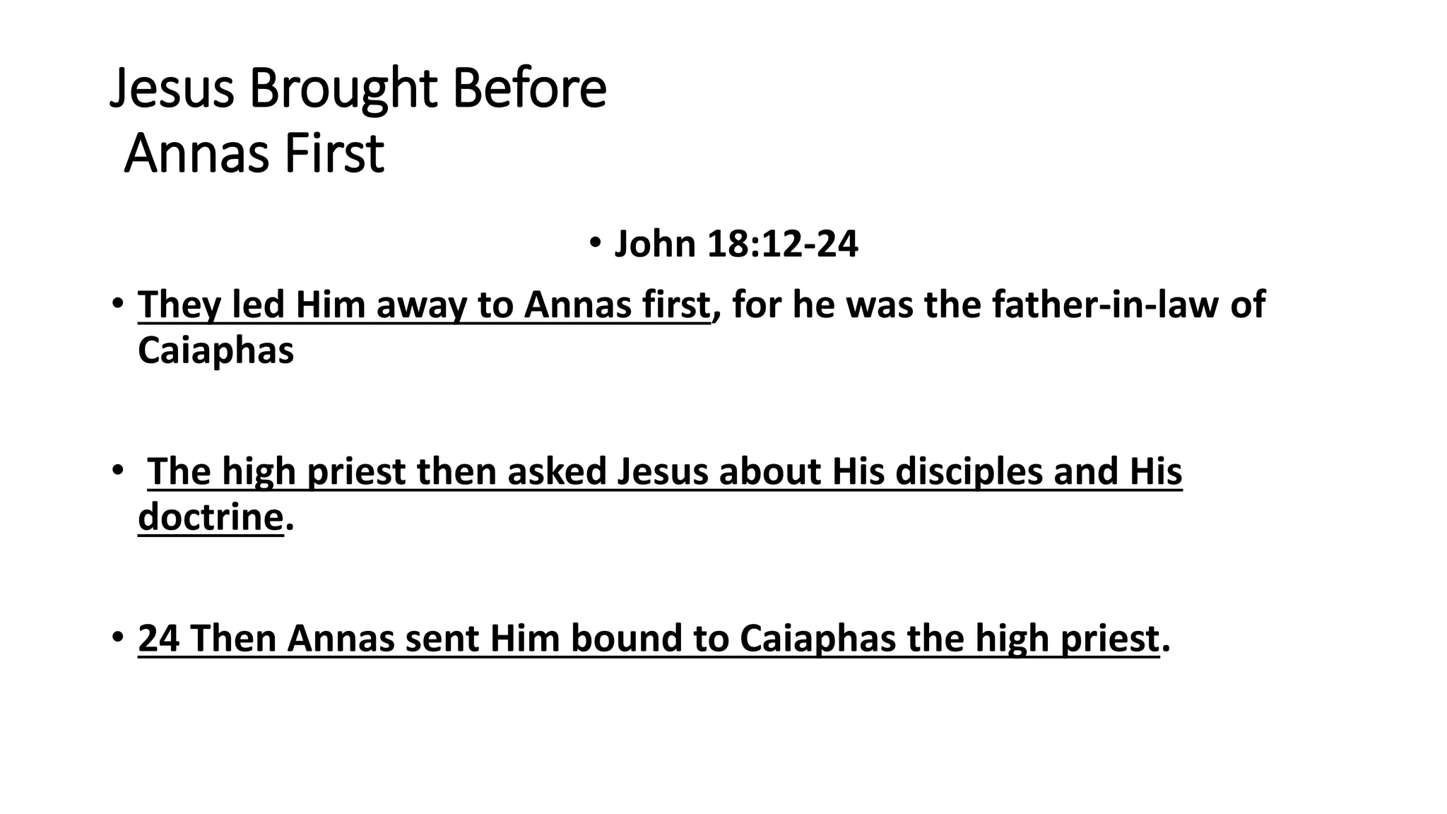 The Trial of Jesus Christ in the Gospels | PPTX | Christianity ...