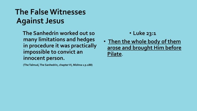 The Trial of Jesus Christ in the Gospels | PPTX | Christianity ...