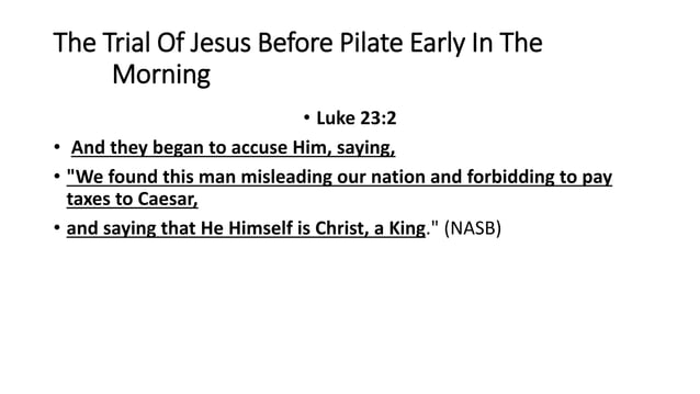 The Trial of Jesus Christ in the Gospels | PPTX | Christianity ...