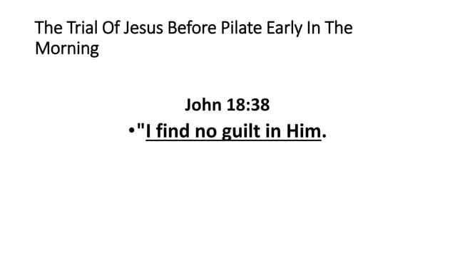 The Trial of Jesus Christ in the Gospels | PPTX | Christianity ...