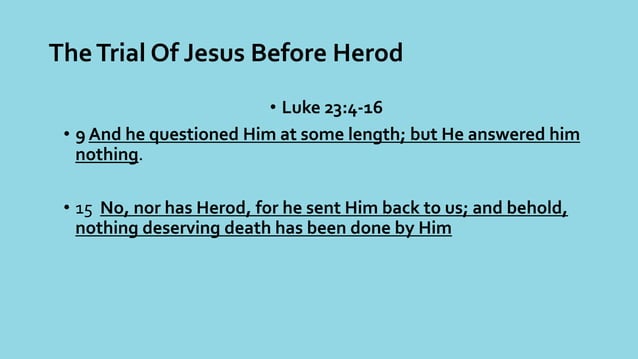 The Trial of Jesus Christ in the Gospels | PPTX | Christianity ...