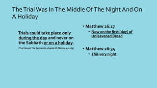 The Trial of Jesus Christ in the Gospels | PPTX | Christianity ...