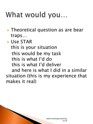 The triangle of interview success | PPTX | Resume Writing and Advice ...