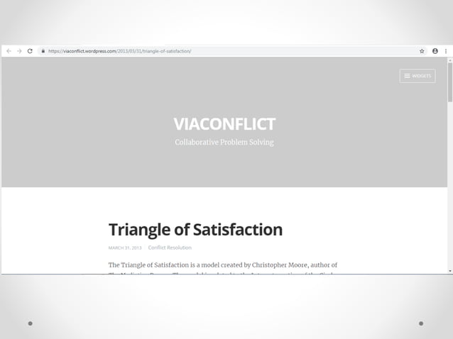 The triangle of satisfaction | PPT