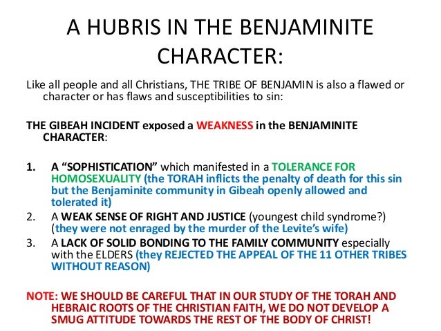 The tribe of benjamin