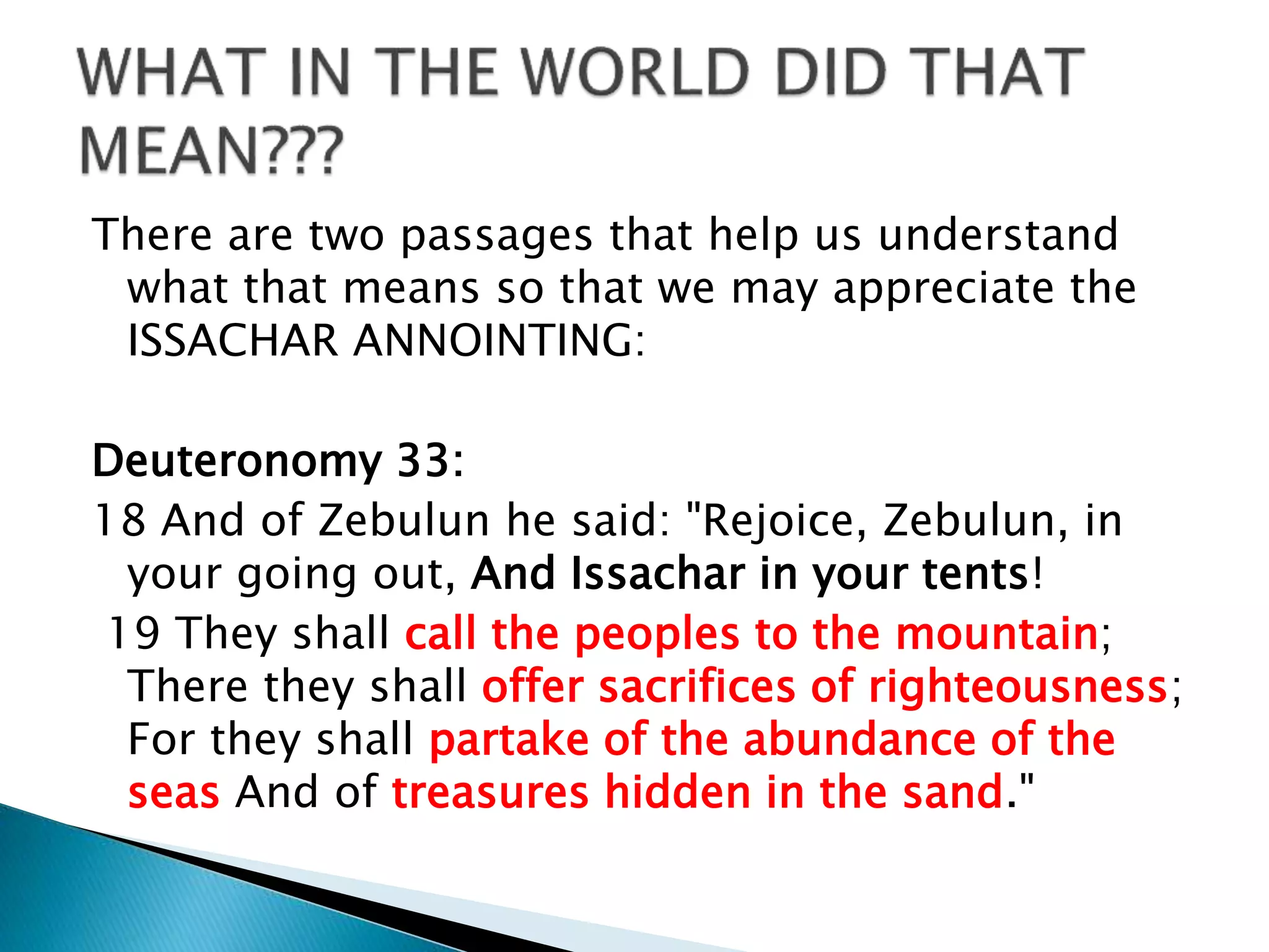 The tribe of issachar | PPTX