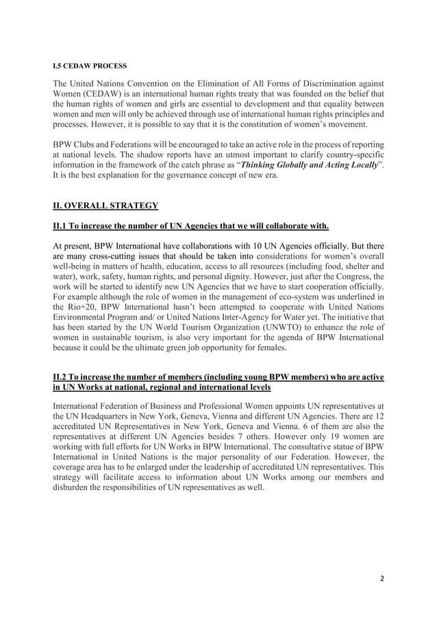 The triennium of cooperate leadership-BPW | PDF