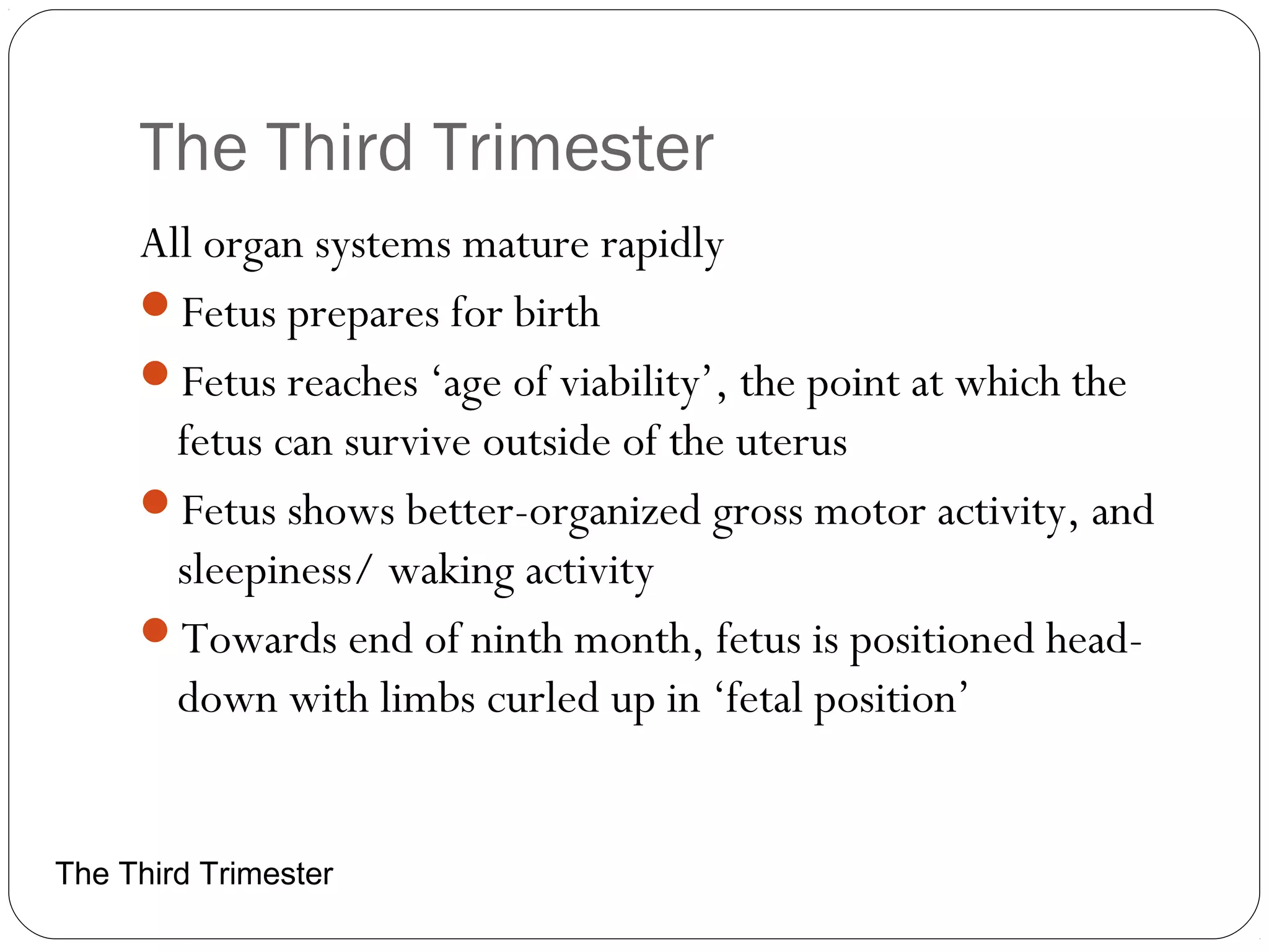 The Trimester Pregnancy | PPT