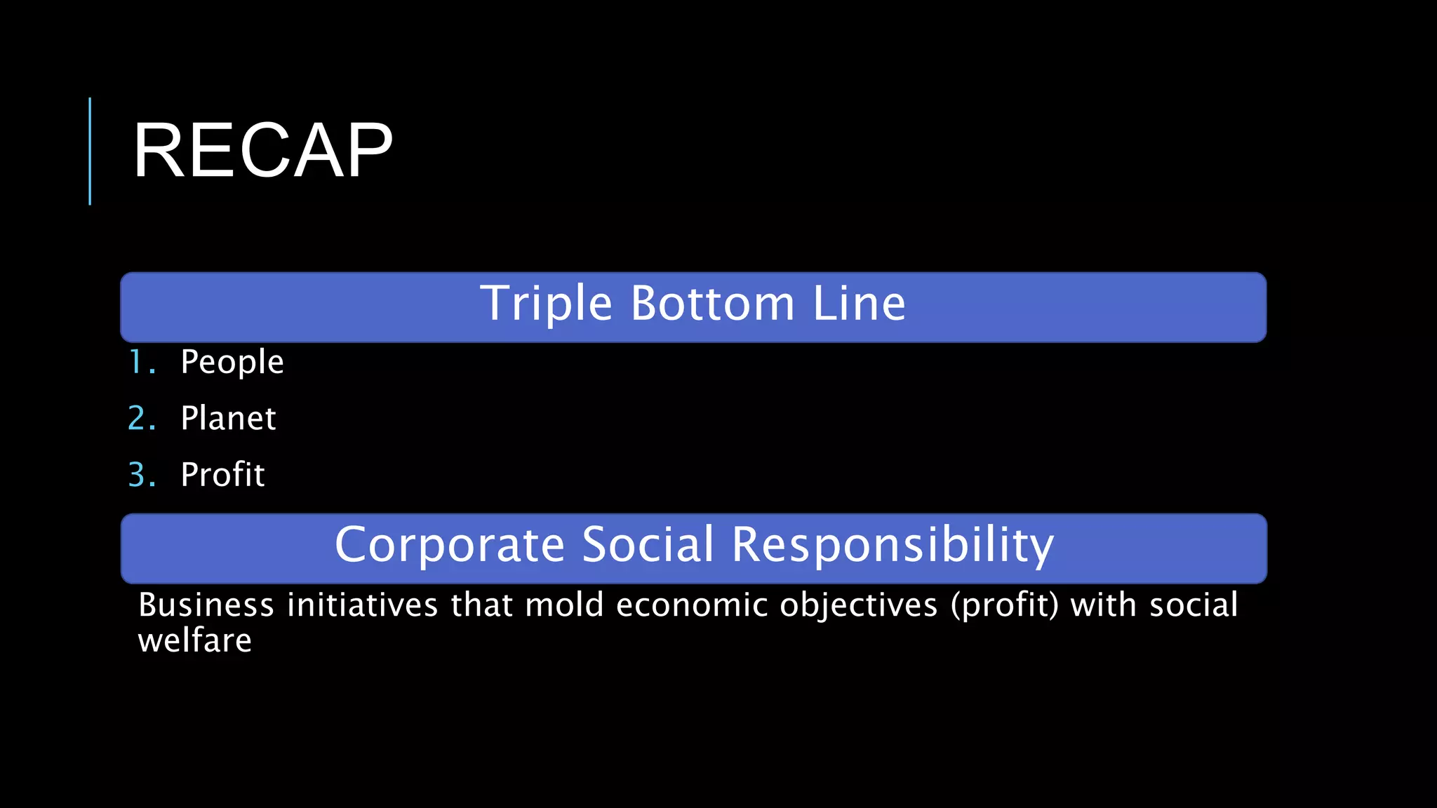 The triple bottom line | PPTX
