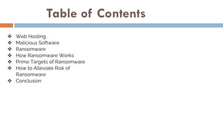 Ransomware: A Perilous Malware | PPT