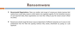 Ransomware: A Perilous Malware | PPT
